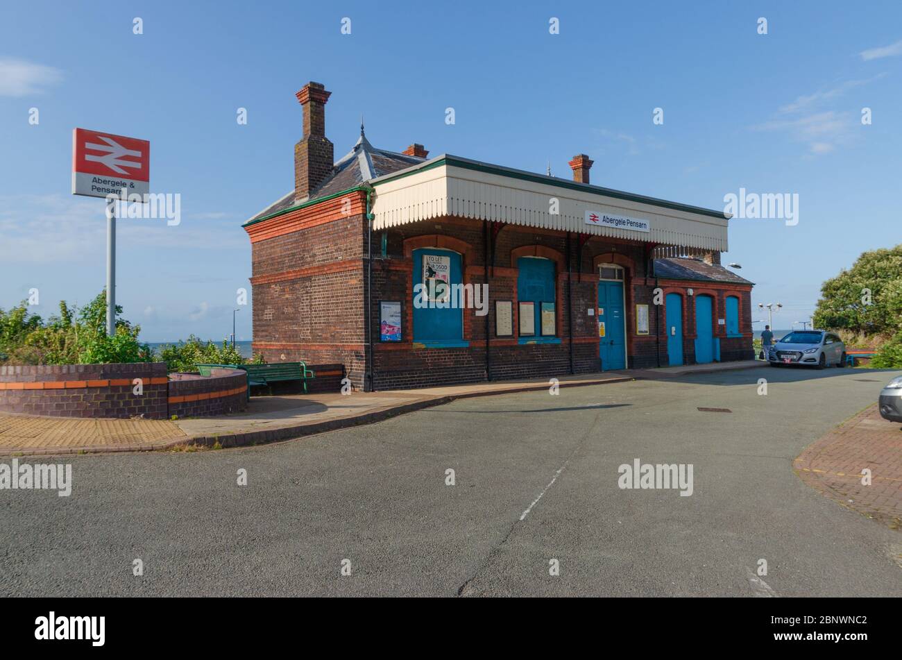 Pensarn, Abergele, UK: Aug 19, 2019: The Abergele and Pensarn railway ...