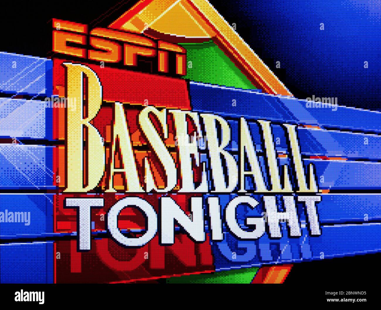 ESPN Baseball Tonight - SNES Super Nintendo - Editorial use only Stock ...