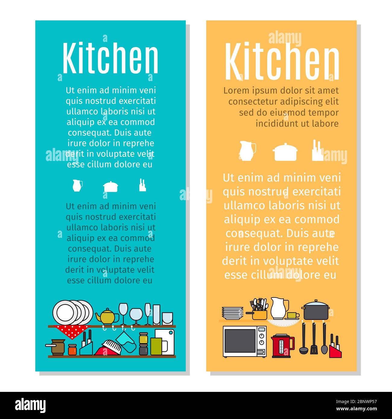 Kitchen utensils and flatware Cut Out Stock Images & Pictures - Alamy