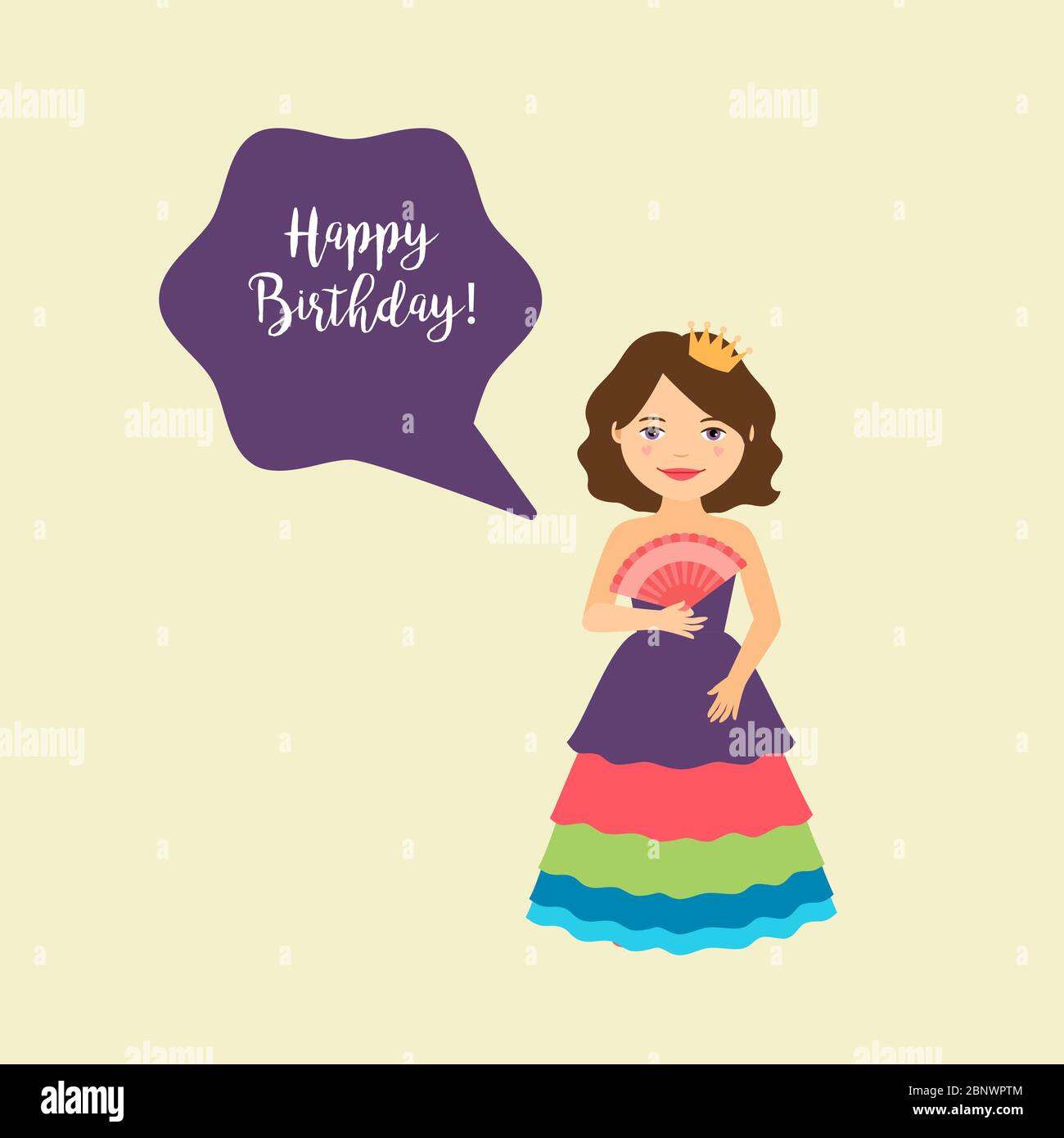Princess talking to child Stock Vector Images - Alamy