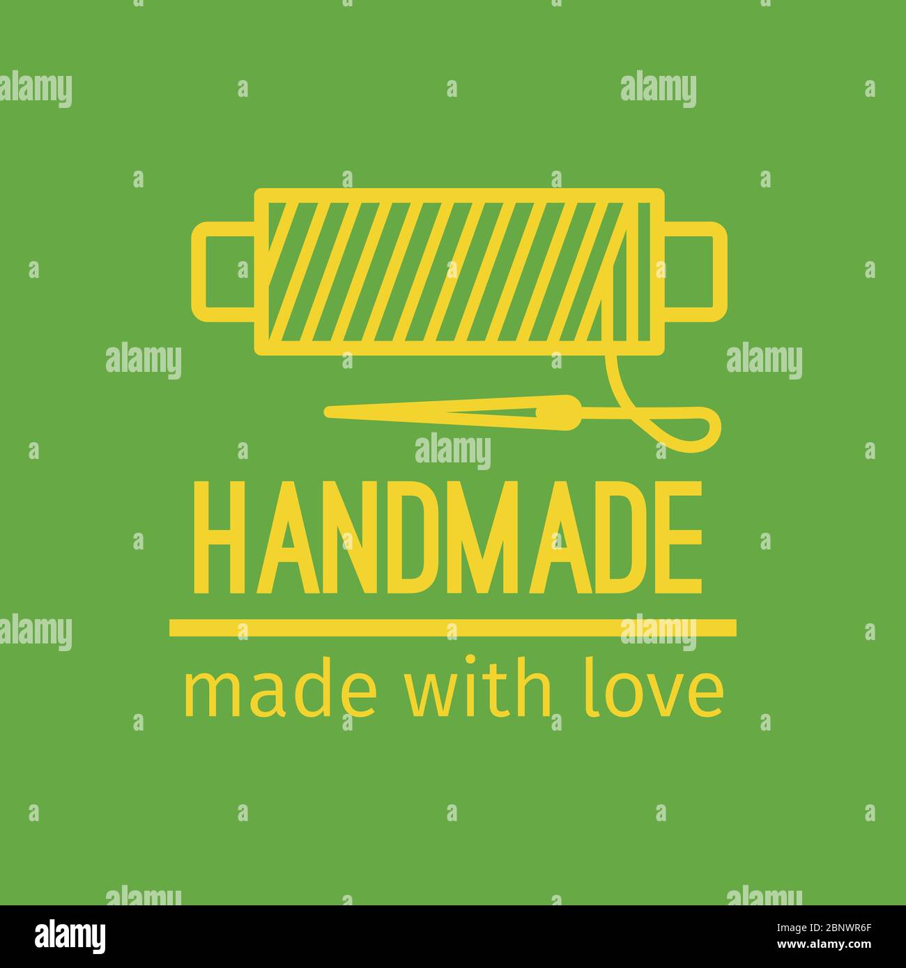 Handmade thin line icon. Colorful logo design vector illustration Stock ...