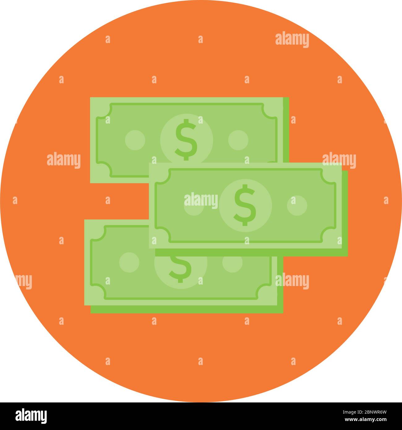 bills money dollars block style Stock Vector Image & Art - Alamy