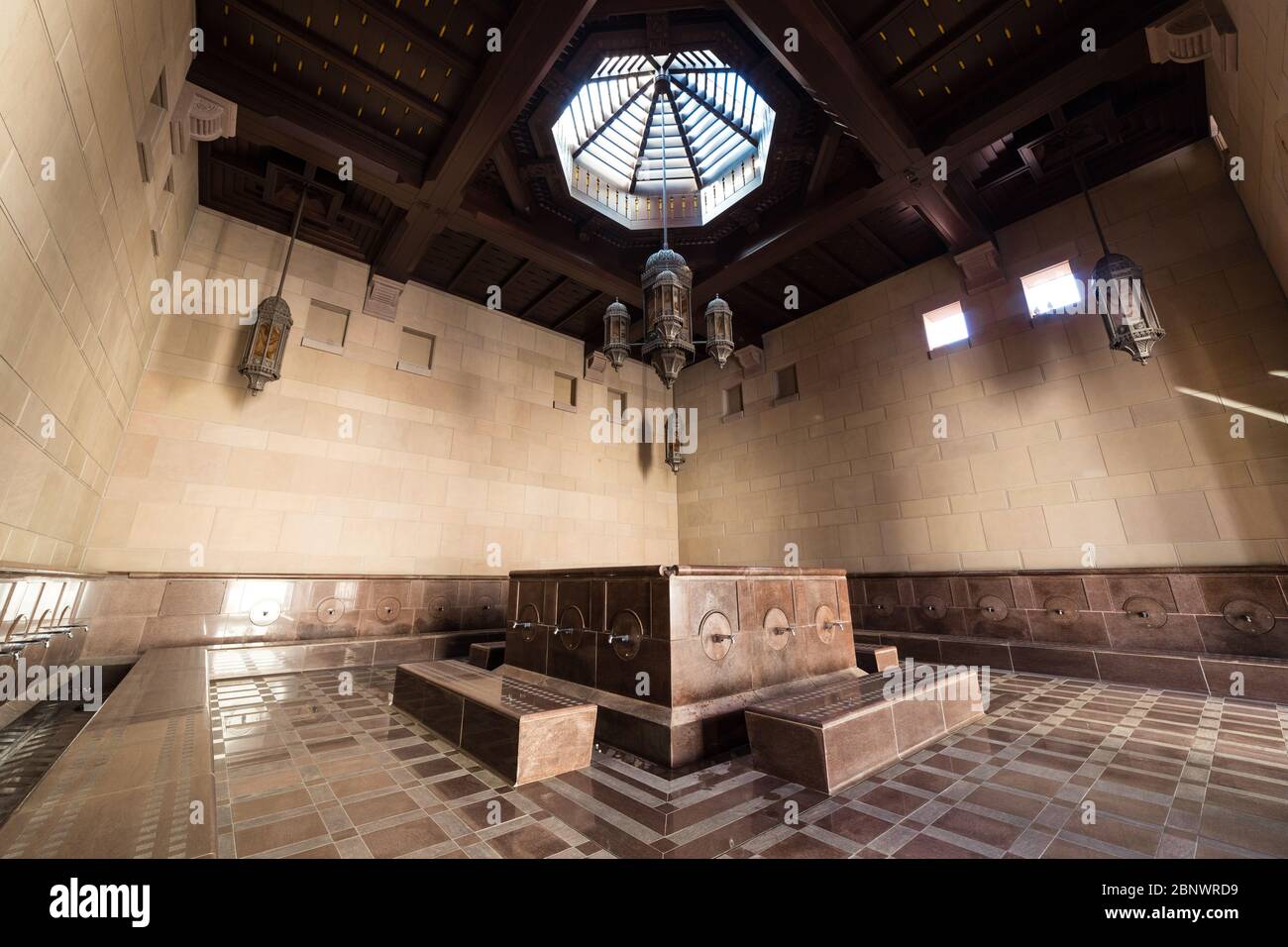 MUSCAT, OMAN - NOVEMBER 30, 2017: pavilion for the ablutions in Sultan ...