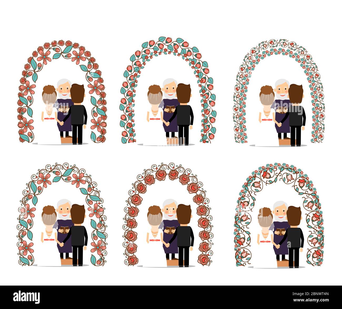 Wedding floral arch Cut Out Stock Images & Pictures - Alamy