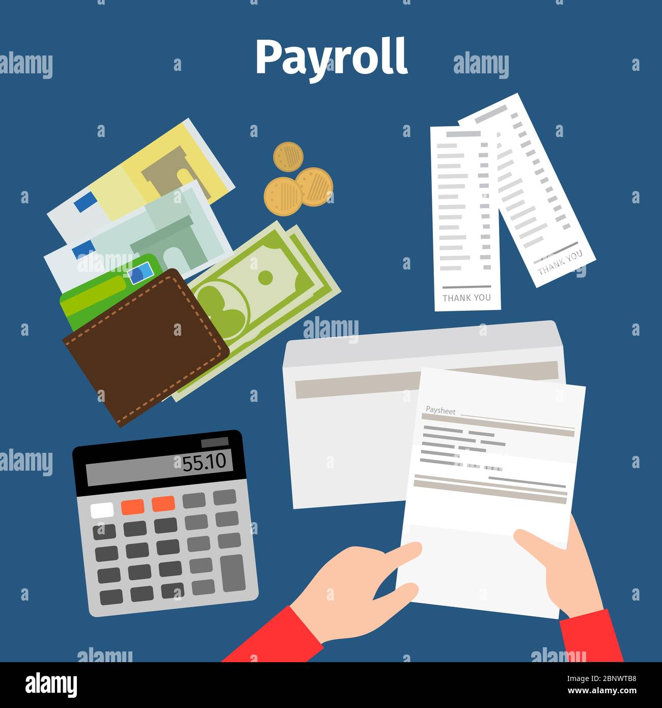 Invoice sheet, Paysheet or payroll vector icon Stock Vector Image & Art ...