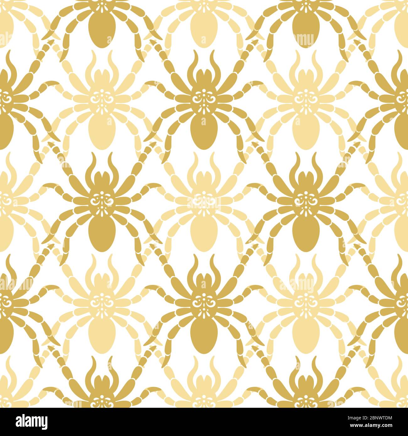 Seamless modern pattern for wallpaper interior design with spiders ...