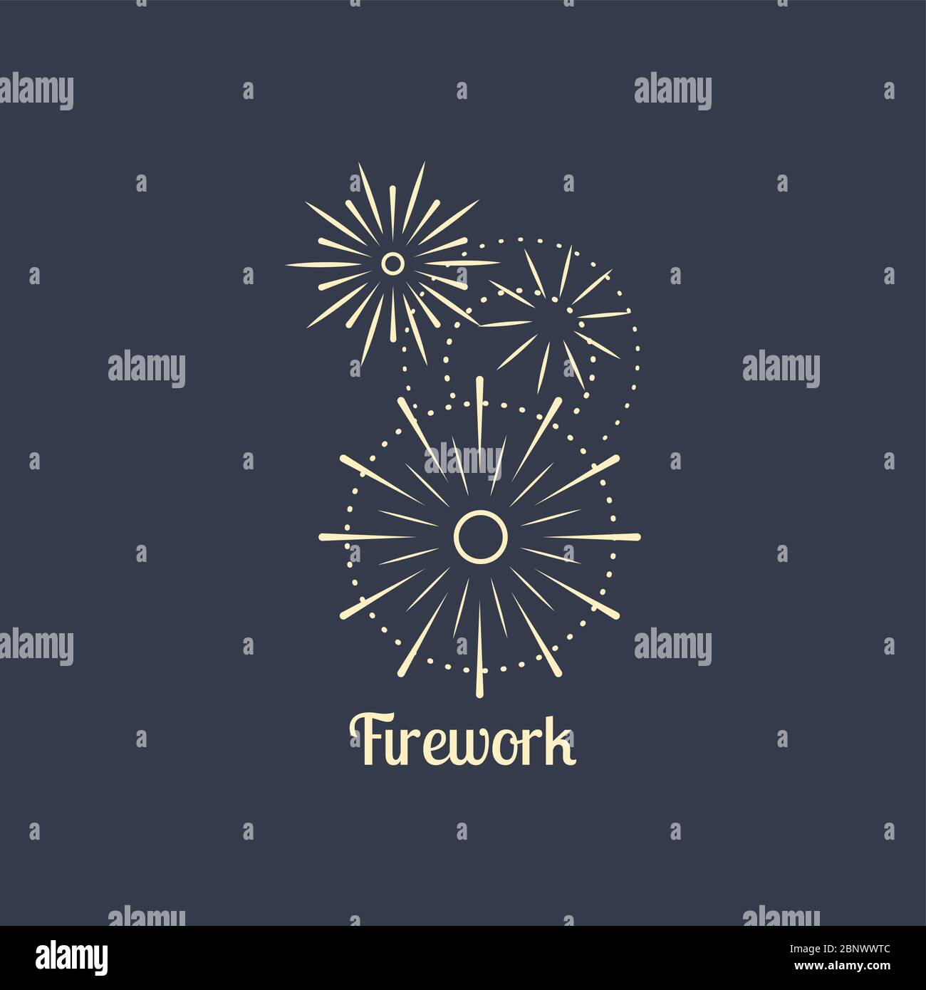 Birthday celebration firework sparks Stock Vector Images - Alamy