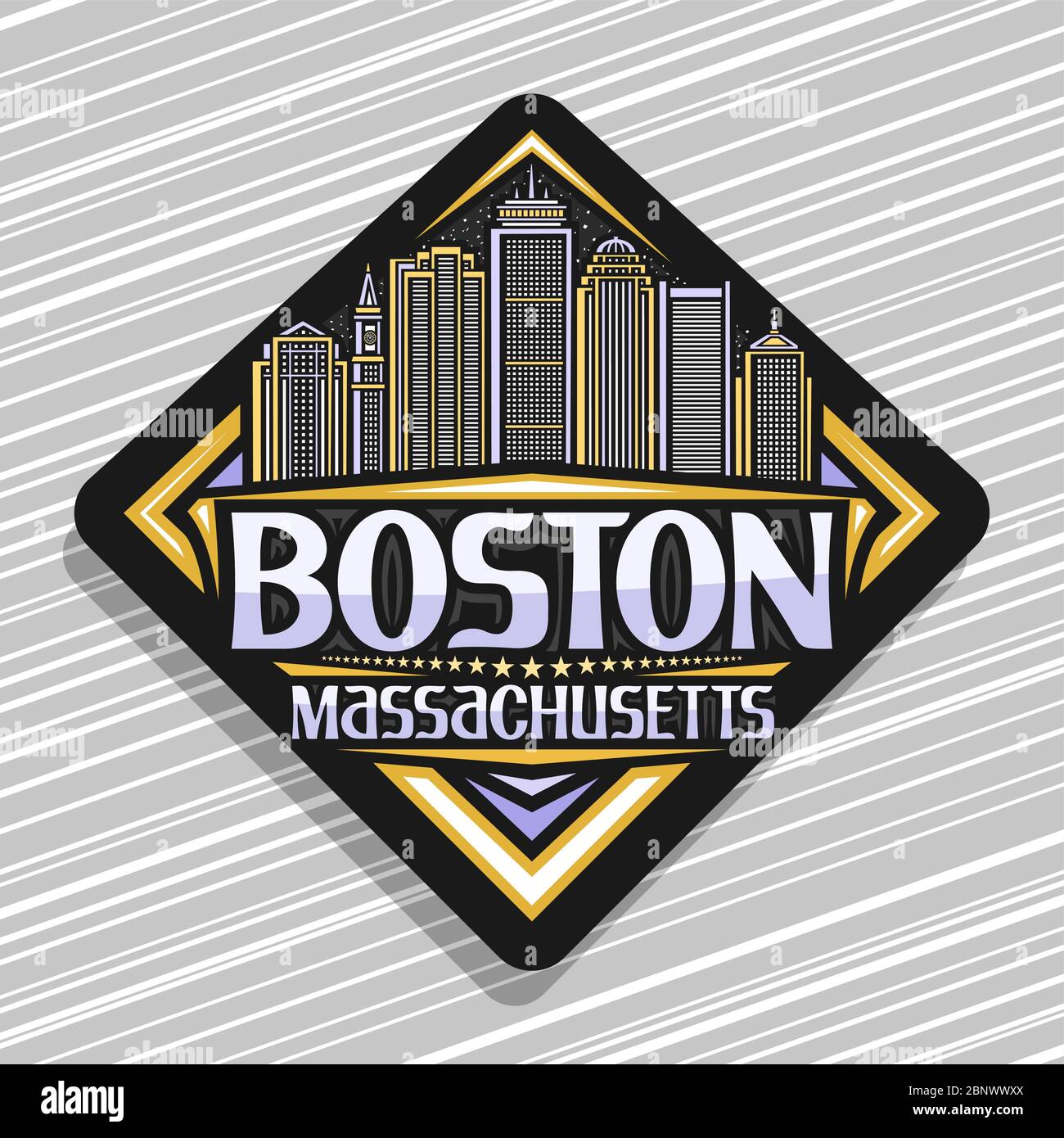 Boston line type Stock Vector Images - Alamy