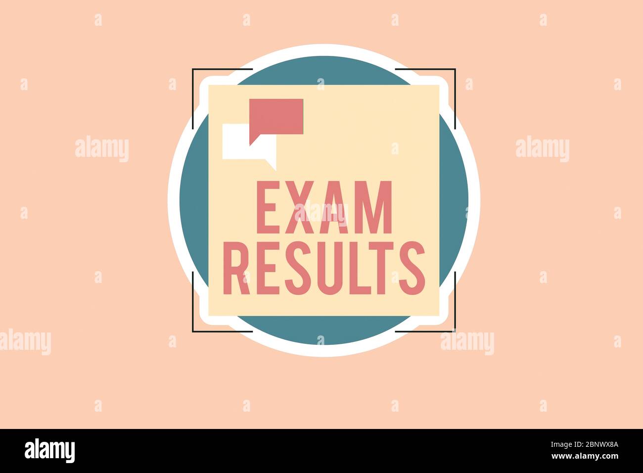 Writing note showing Exam Results. Business concept for An outcome of a ...