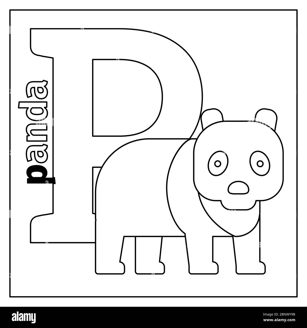 Panda Alphabet Letters