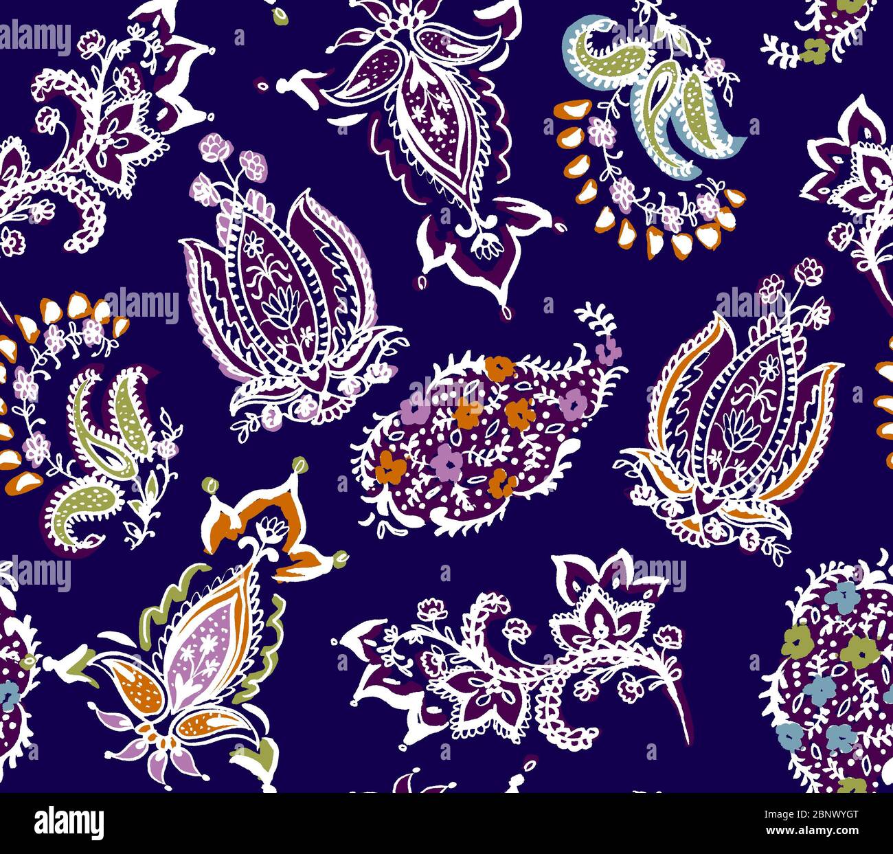 Old paisley pattern hi-res stock photography and images - Alamy