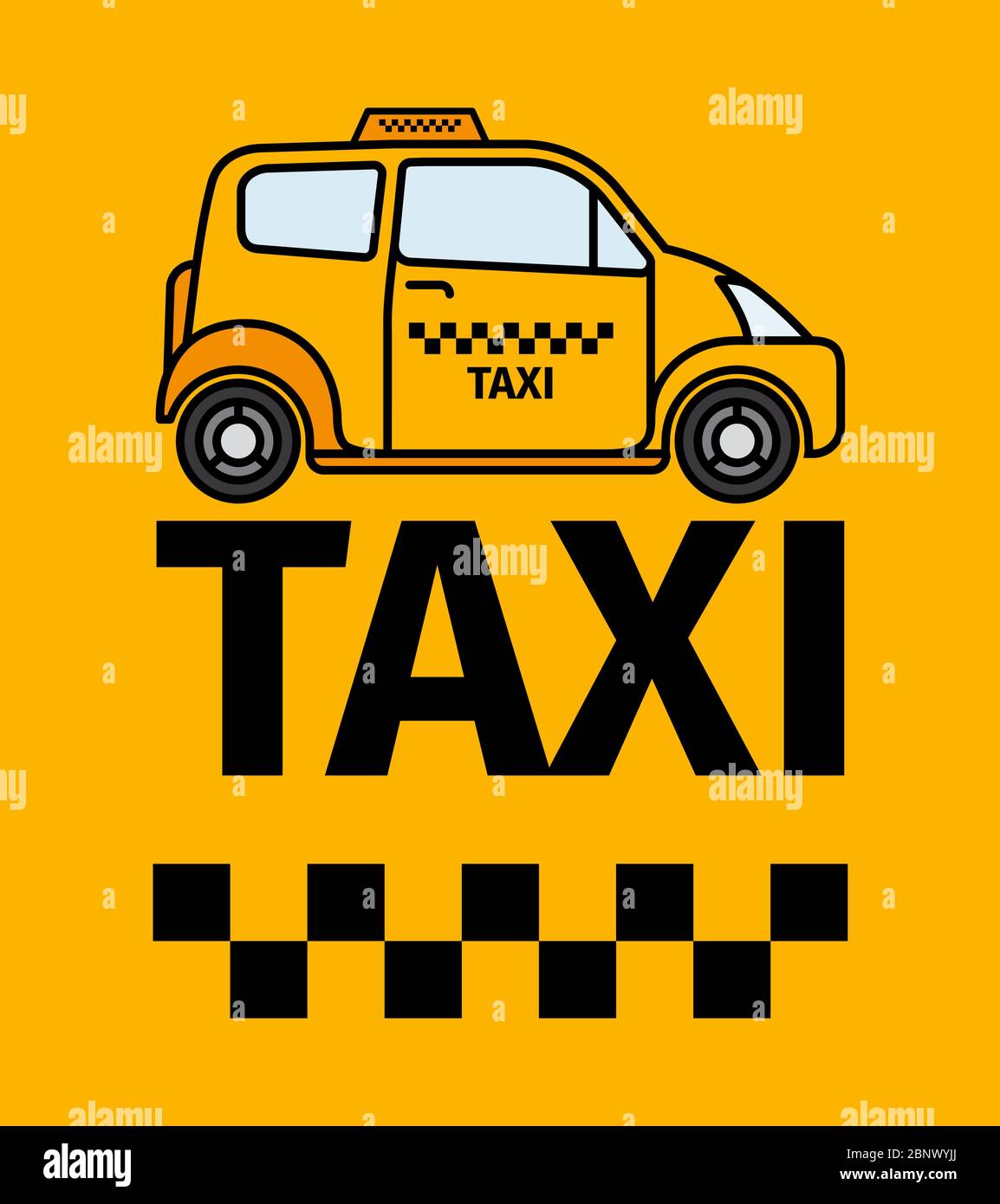London cab taxi transport, advertising poster, vector illustration ...