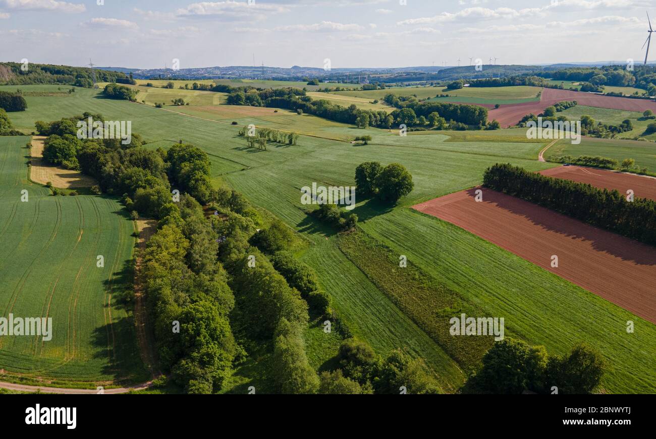 Agricultural fields from above - wonderful nature Stock Photo - Alamy
