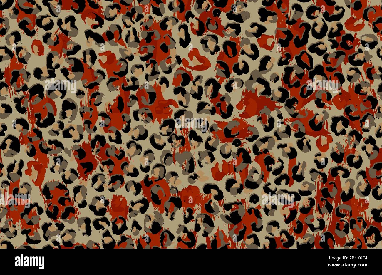 Seamless leopard skin pattern with brown background Ready for textile ...
