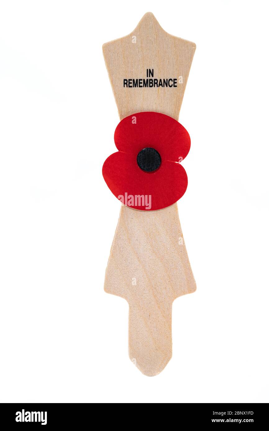 Sikh faith remembrance day wooden cross - white background Stock Photo ...