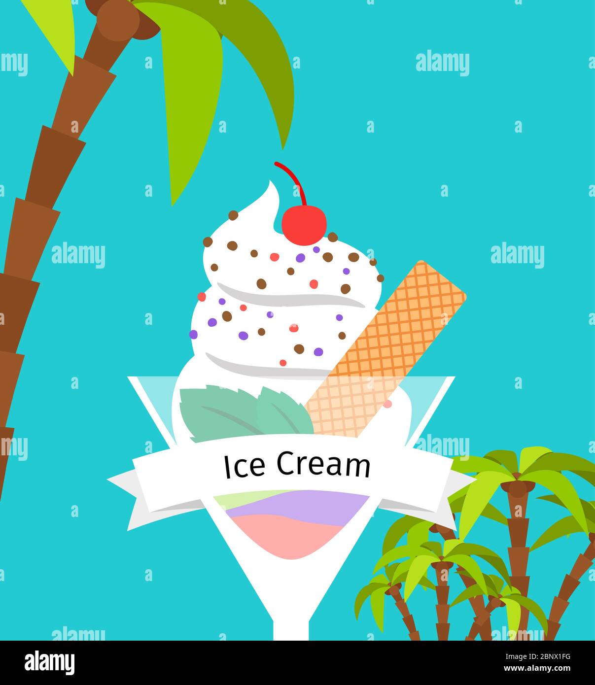 Ice cream poster hi-res stock photography and images - Alamy