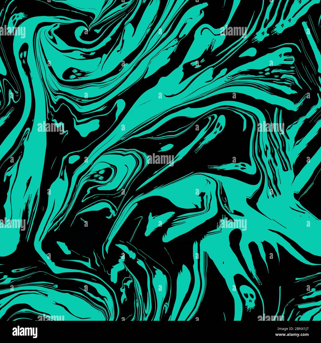 Seamless abstract marble pattern, watercolor marble pattern. Ebru style ...