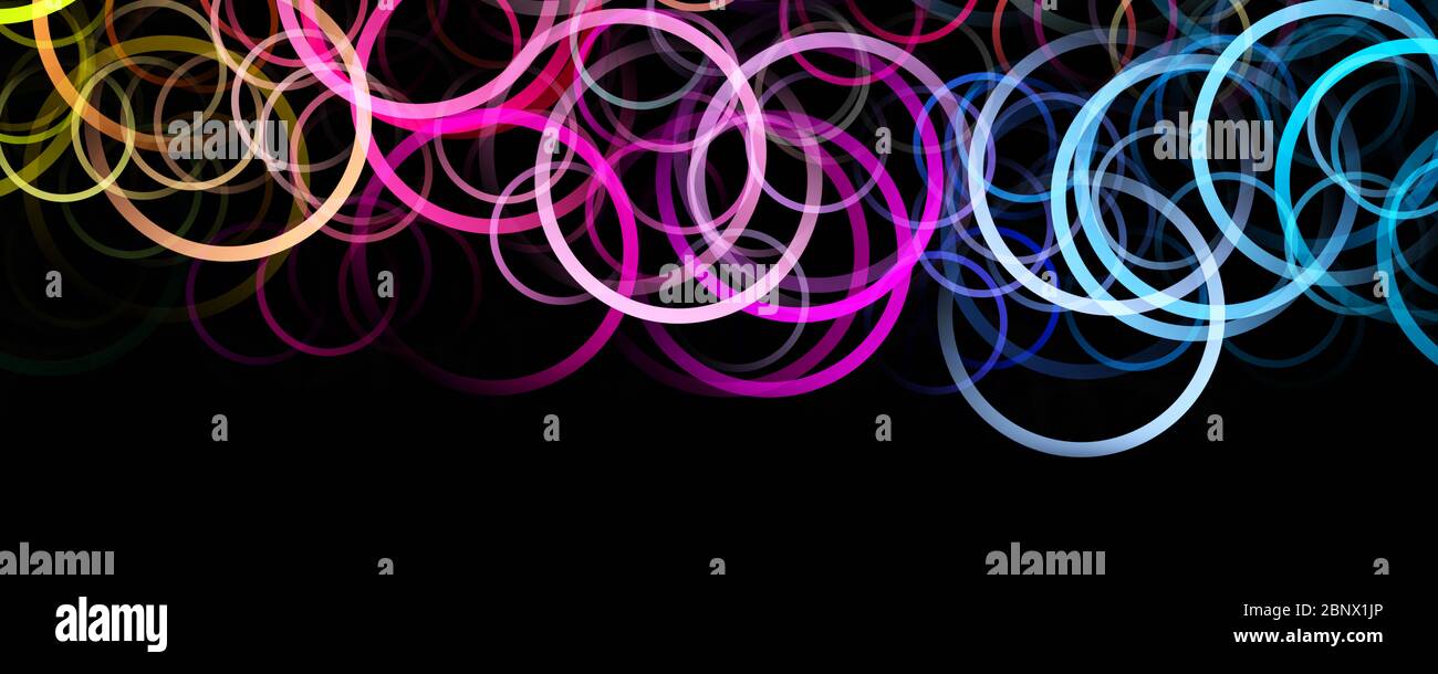 Fantastic circle panorama background design illustration Stock Photo ...