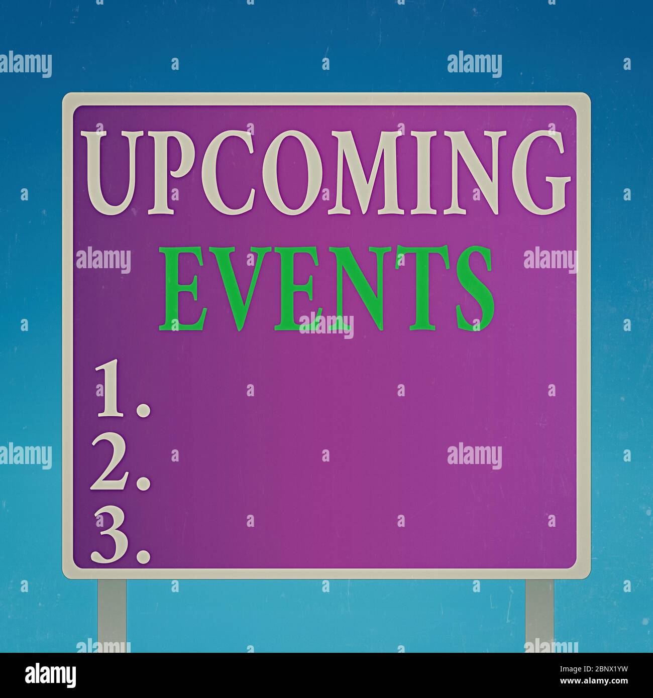 Conceptual hand writing showing Upcoming Events. Concept meaning thing ...