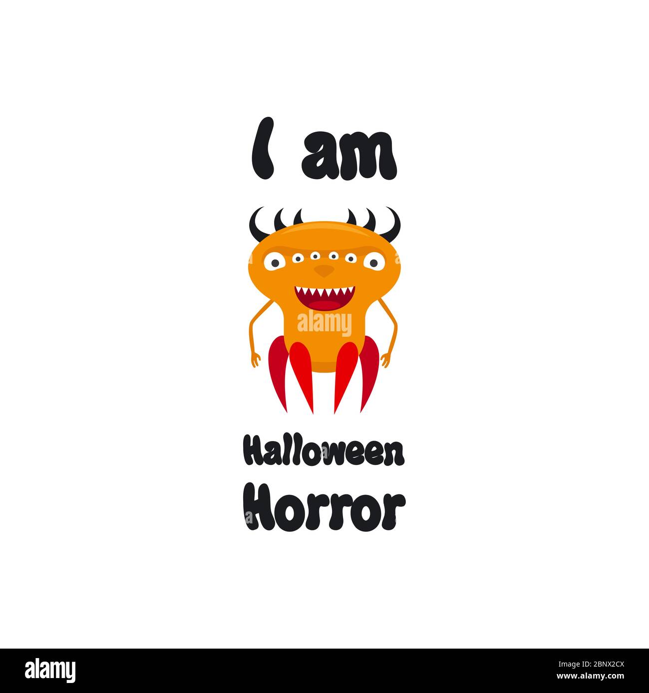 Cute print for t-shirt design with monster. I know, I am Halloween ...