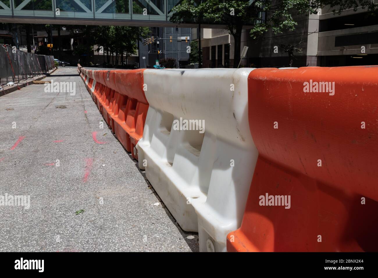 Orange plastic barrier fence hi-res stock photography and images - Alamy