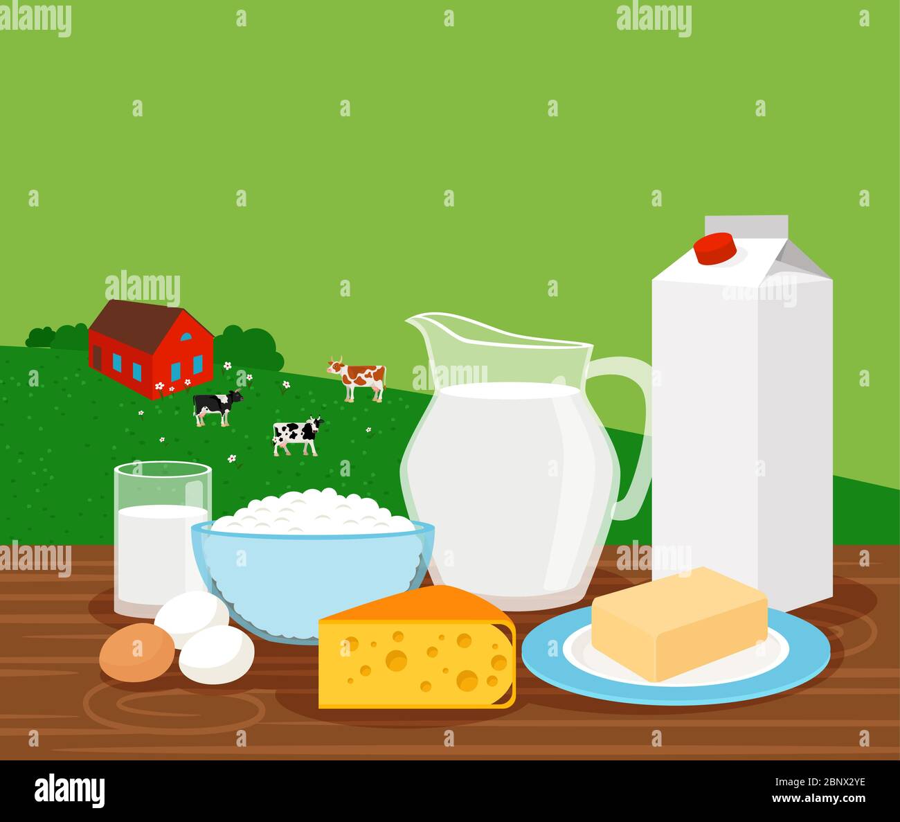 Cows butter Stock Vector Images - Alamy