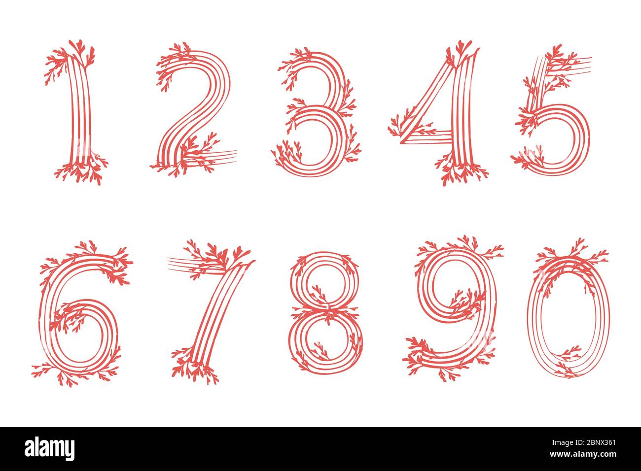 Numbers vector sea life Stock Vector Images - Alamy