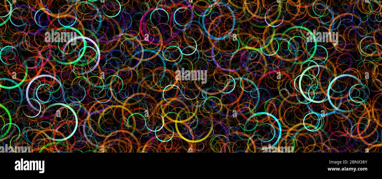 Fantastic circle panorama background design illustration Stock Photo ...