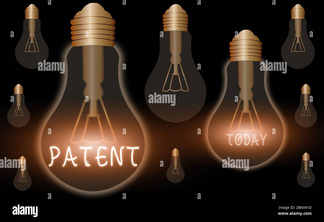 Conceptual hand writing showing Patent. Concept meaning government ...