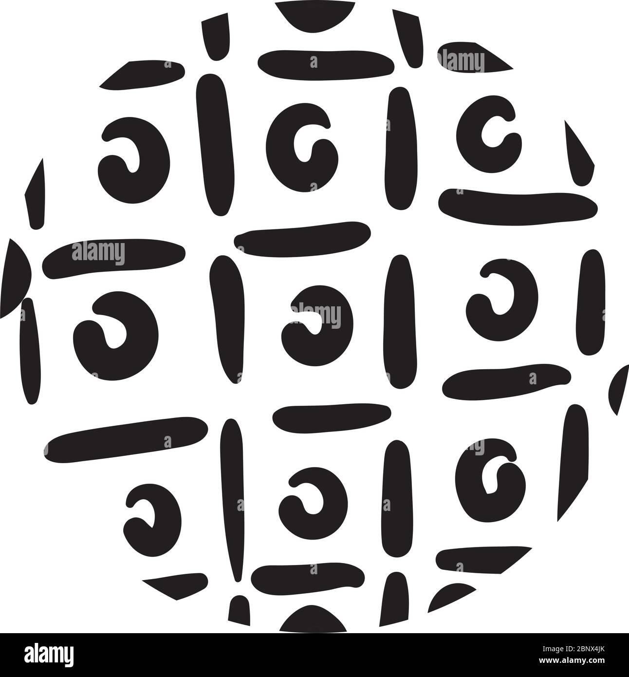 circles organic pattern line style Stock Vector Image & Art - Alamy