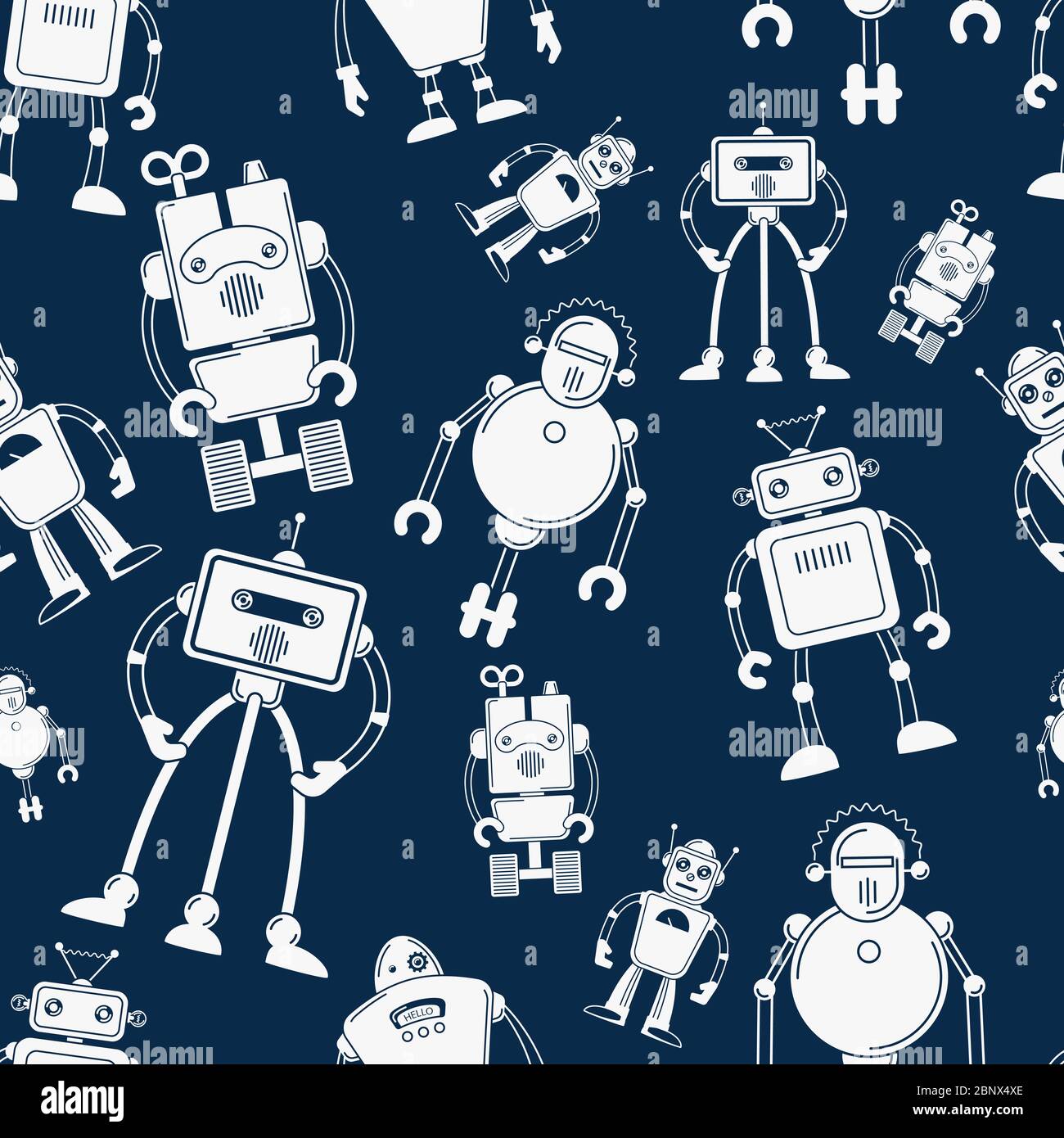 Robot patterns Stock Vector Images - Alamy