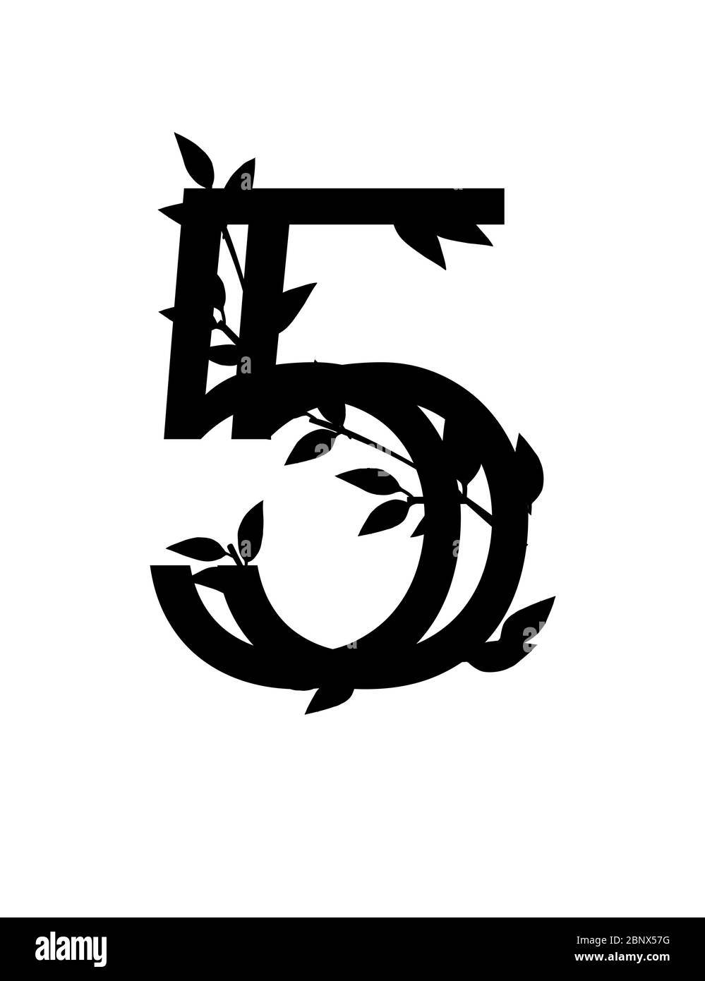 Fancy Number 5 Fonts