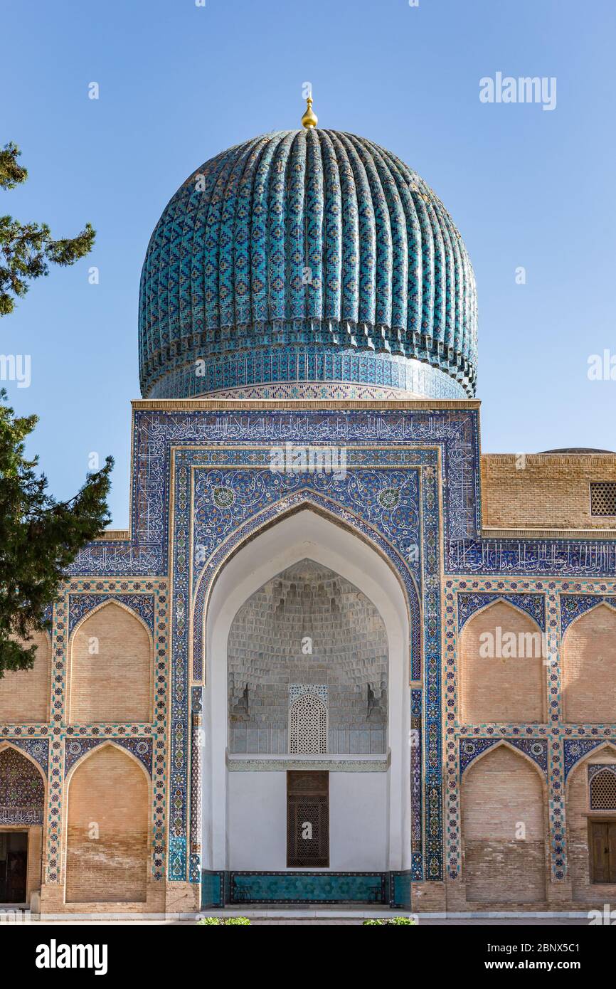 Gur-E Amir Mausoleum, the tomb of the Asian conqueror Tamerlane or ...