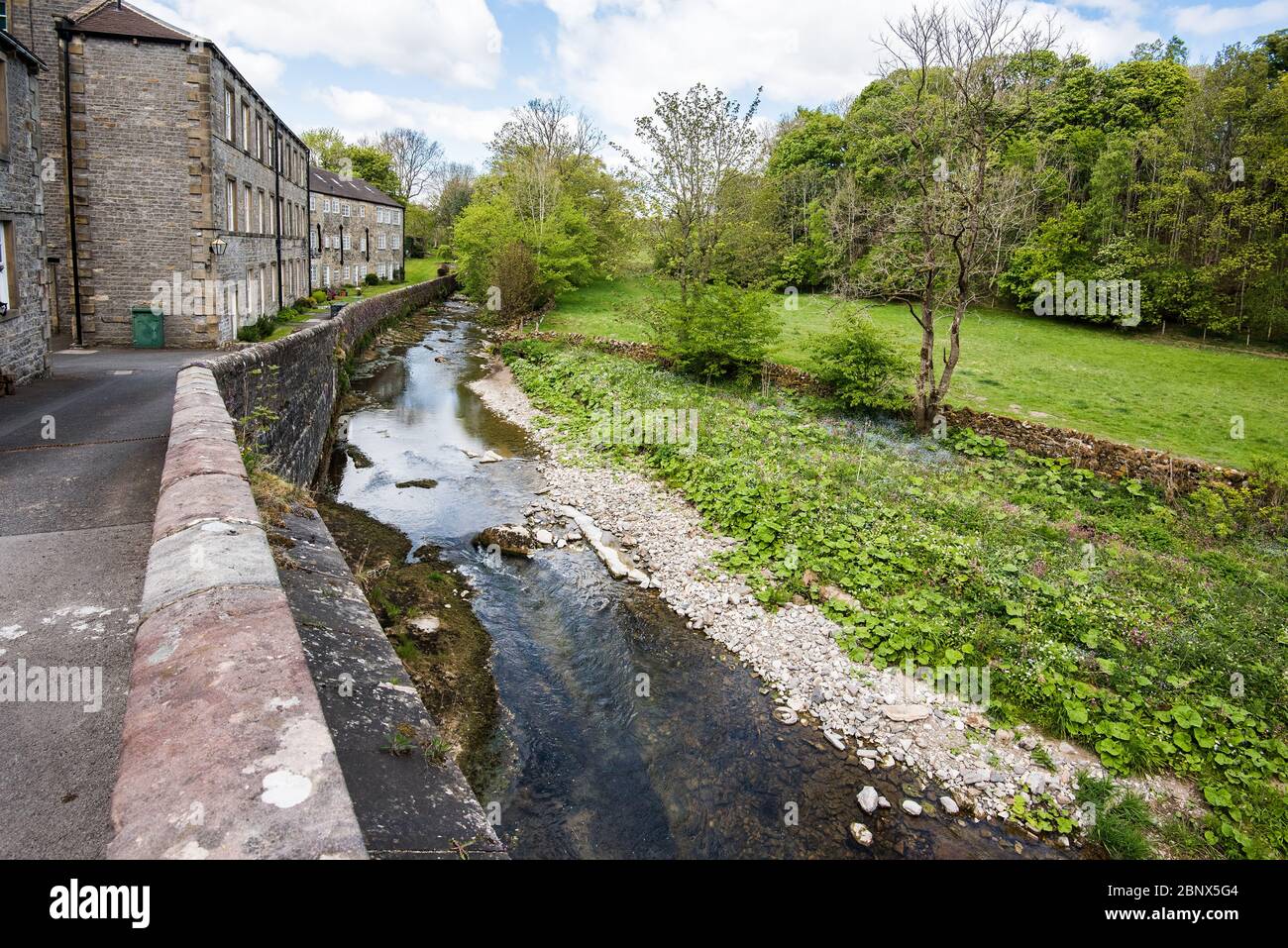 Old mill on the river aire hi-res stock photography and images - Alamy