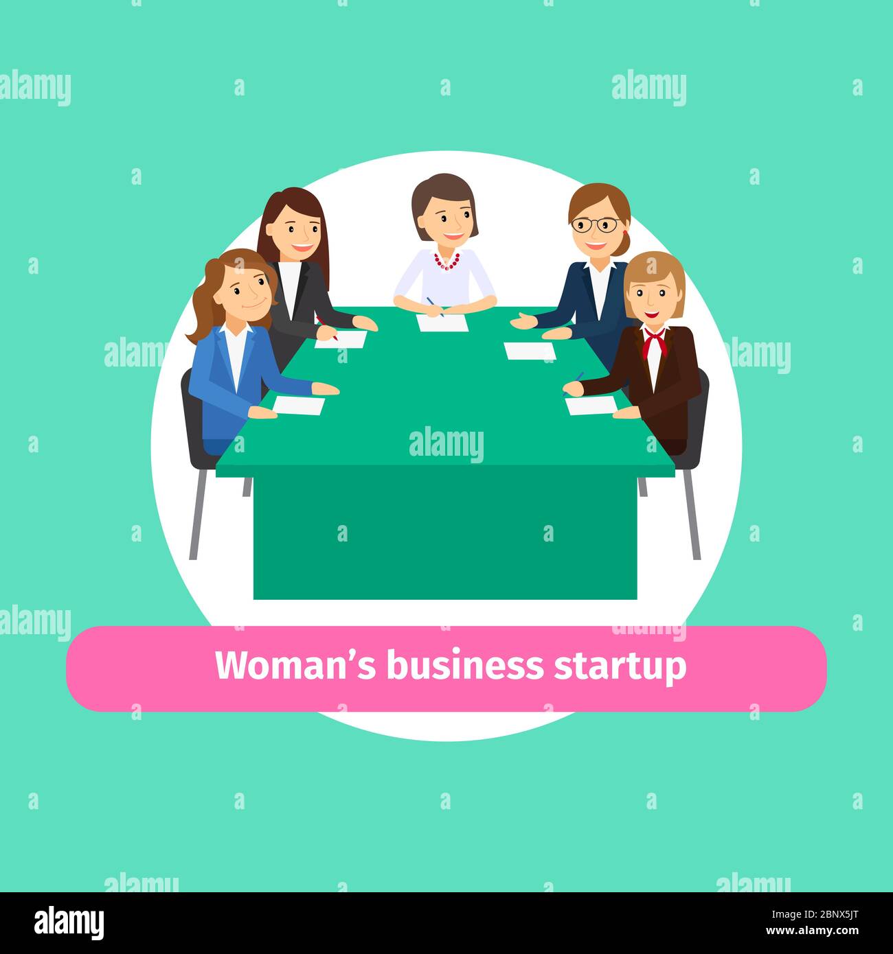 Professional woman business networking. Group of women for business ...