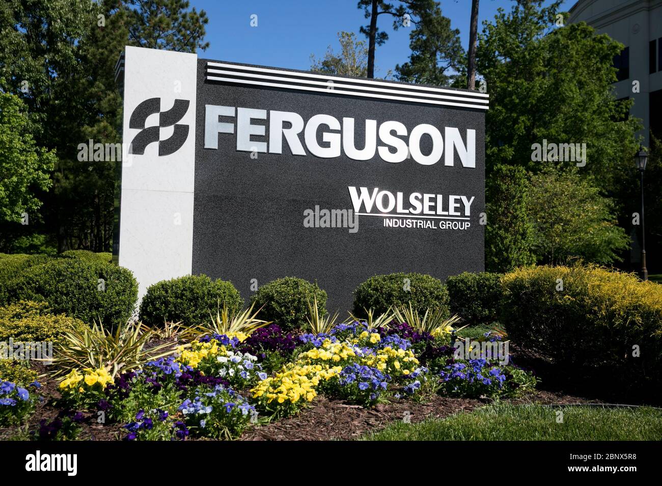 A logo sign outside of the headquarters of Ferguson in Newport News ...