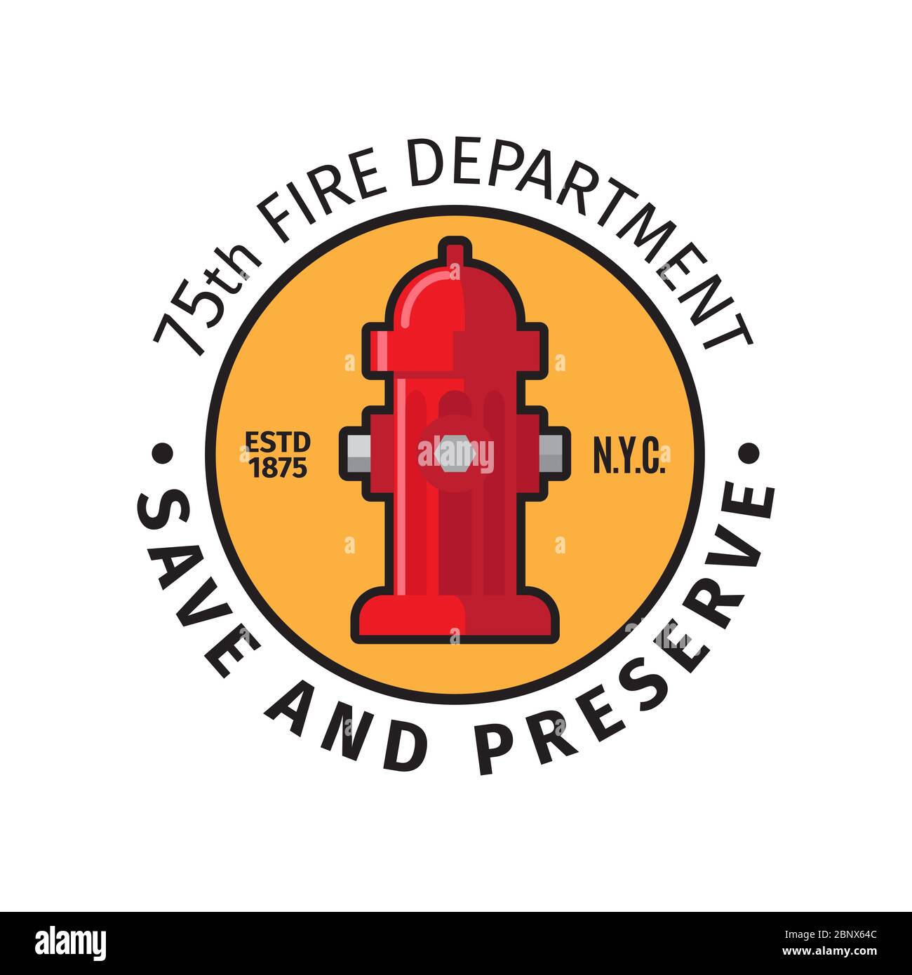 Fire department badge hi-res stock photography and images - Alamy