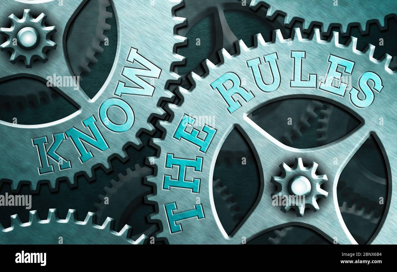 Handwriting text Know The Rules. Conceptual photo set explicit or ...