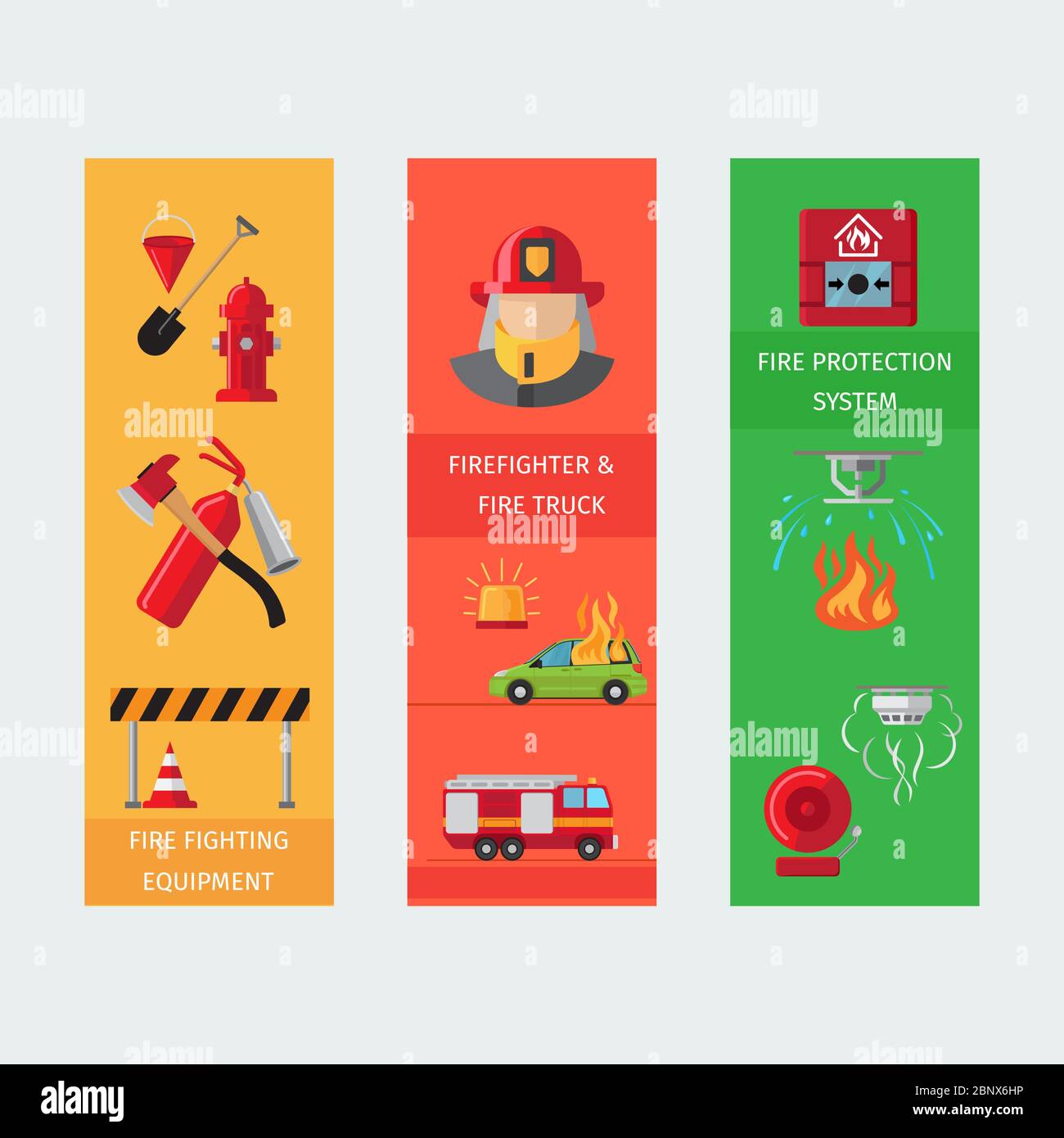 Fire risk vertical flyers. Fire protection,equipment and transport ...