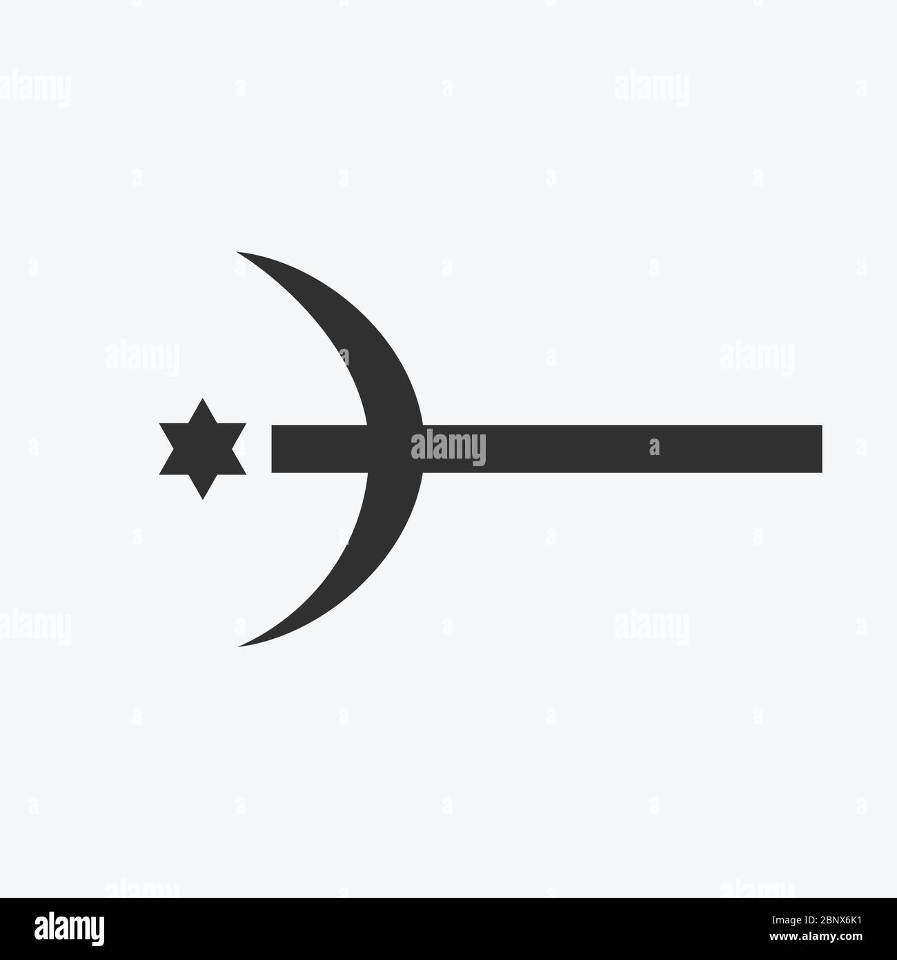 Combination of the three monotheistic religions symbols. Harmony of ...