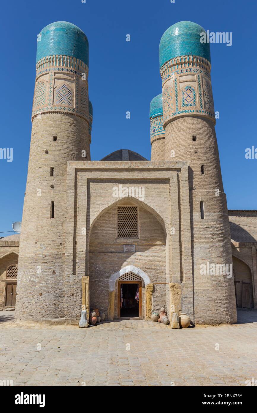 View of Char Minar of Bukhara, in Uzbekistan. The name means Four ...