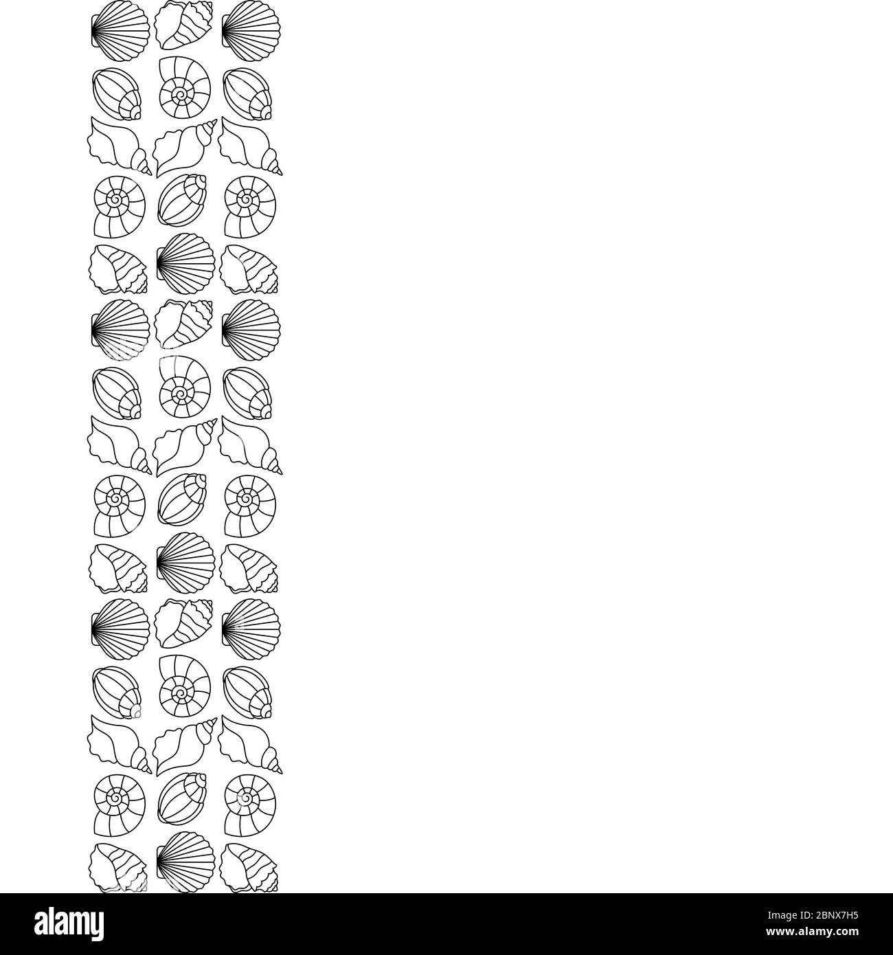 Seashell Border Clip Art Page Border And Vector
