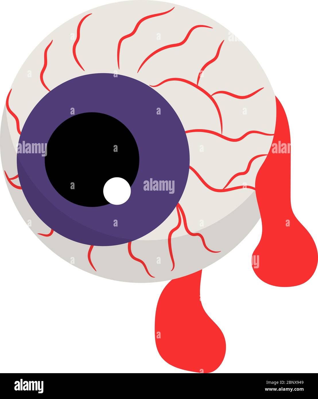 Vector zombie bloody eye for halloween decoration Stock Vector Image ...
