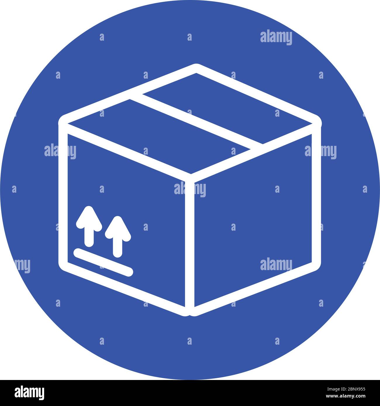 box delivery service block style Stock Vector Image & Art - Alamy