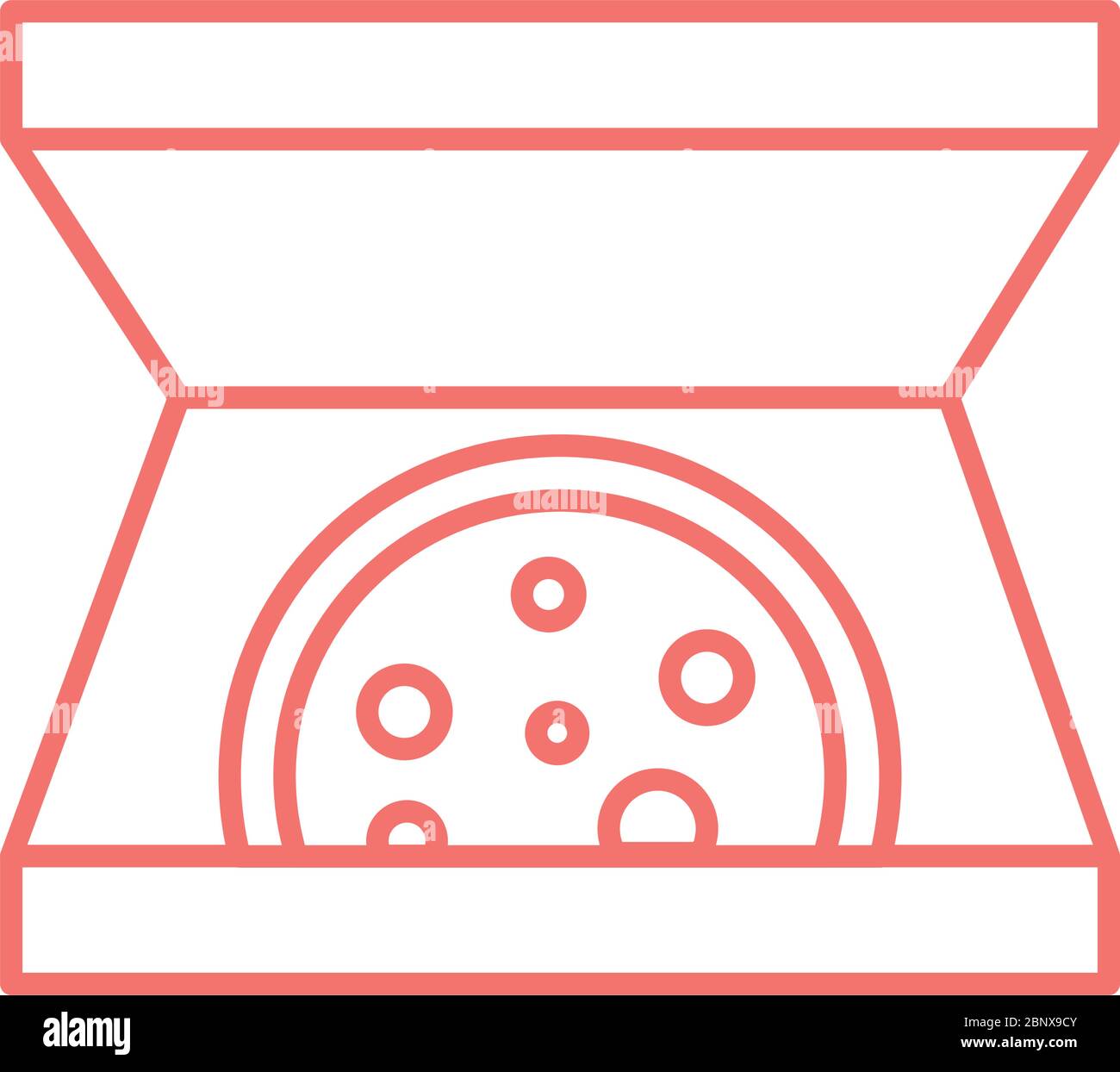 Pizza inside box line style icon vector design Stock Vector Image & Art ...