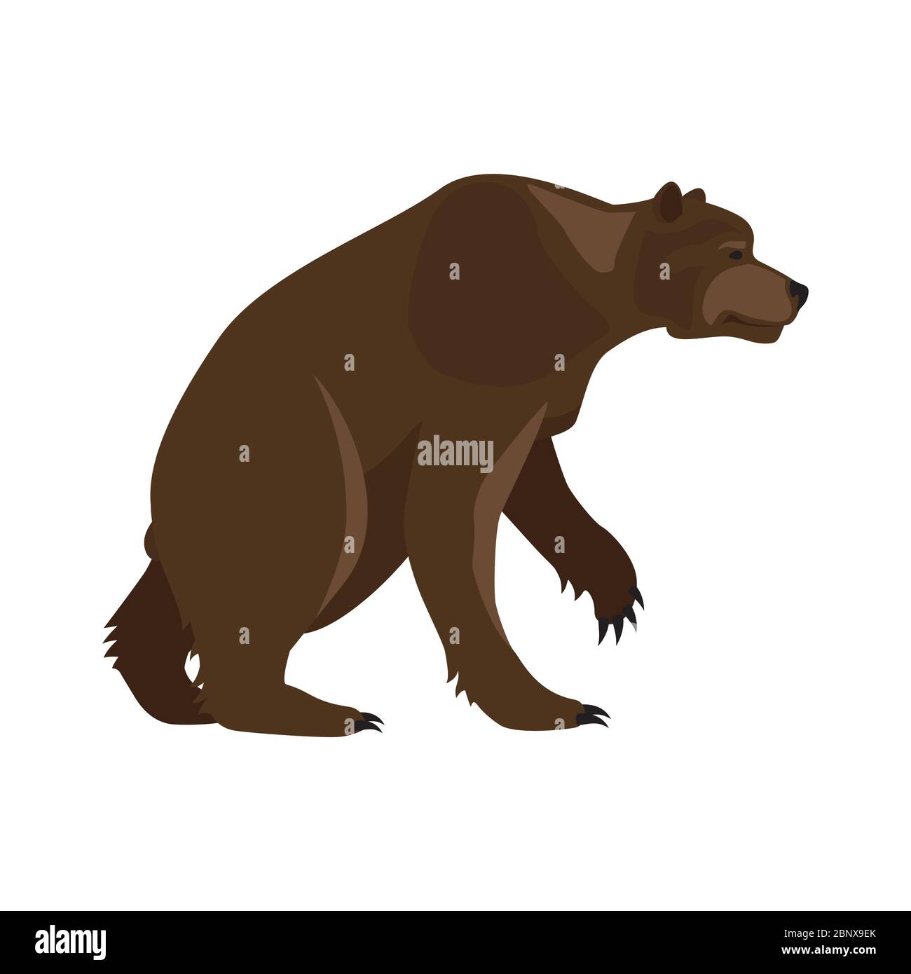 Prehistoric animal. Vector cartoon ancient mammal ice age extinct ...