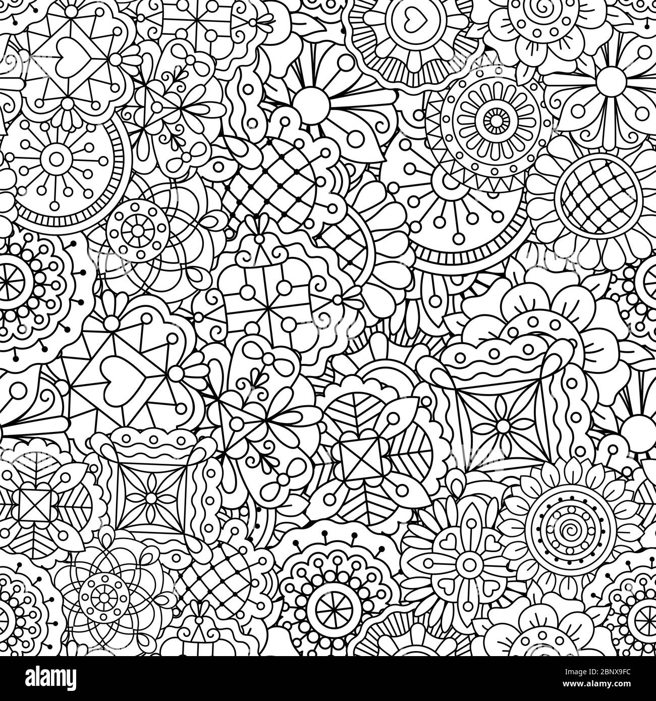 Decorative background of full frame designs in geometric shapes and ...