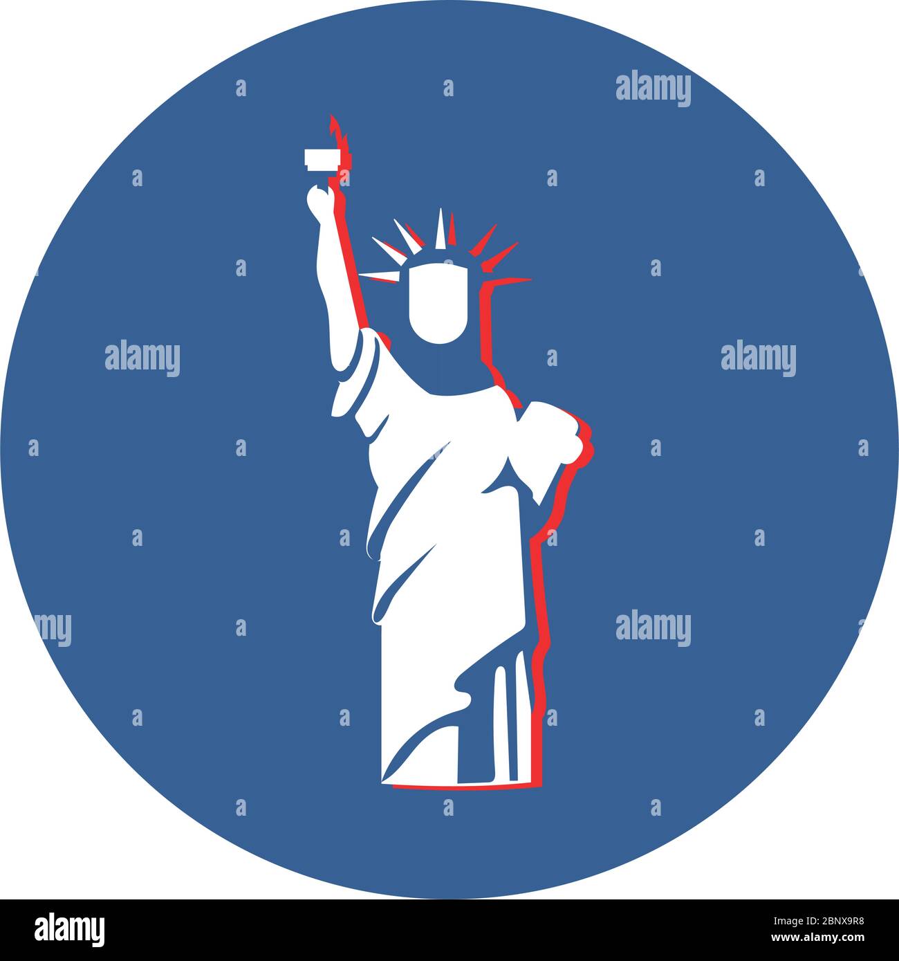 new york liberty statue block style Stock Vector Image & Art - Alamy