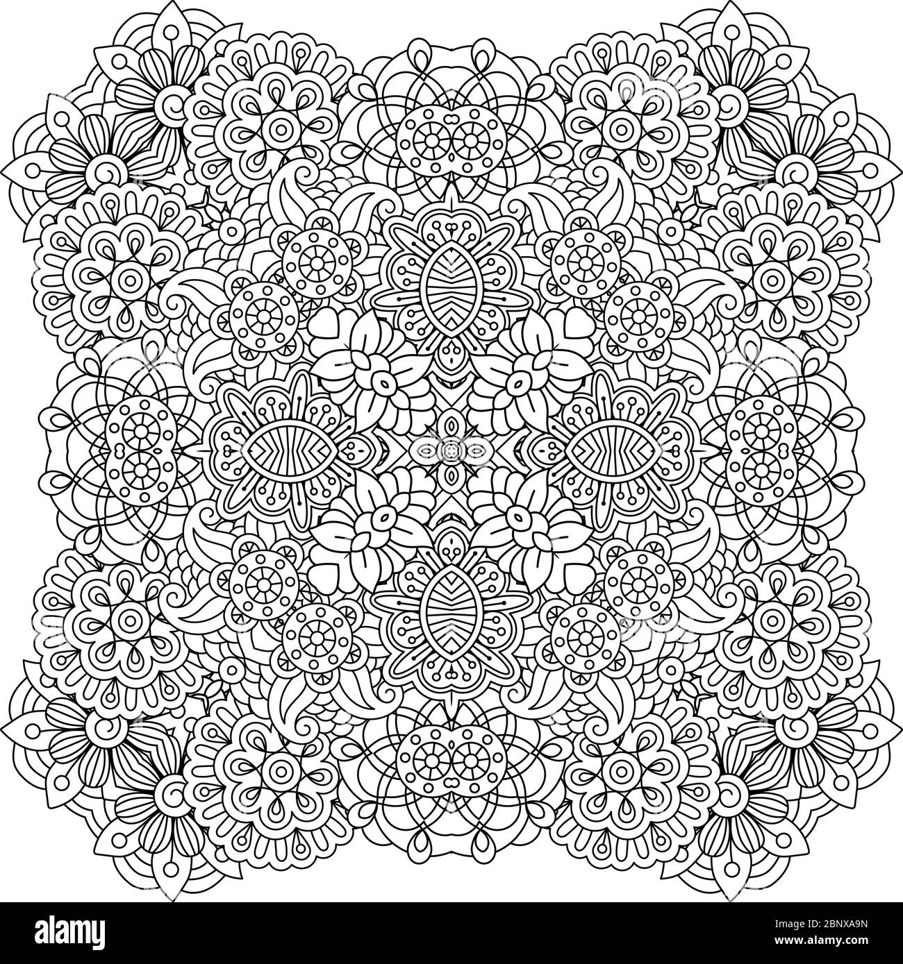 Beautiful colorless geometric patterns on white background with pretty ...