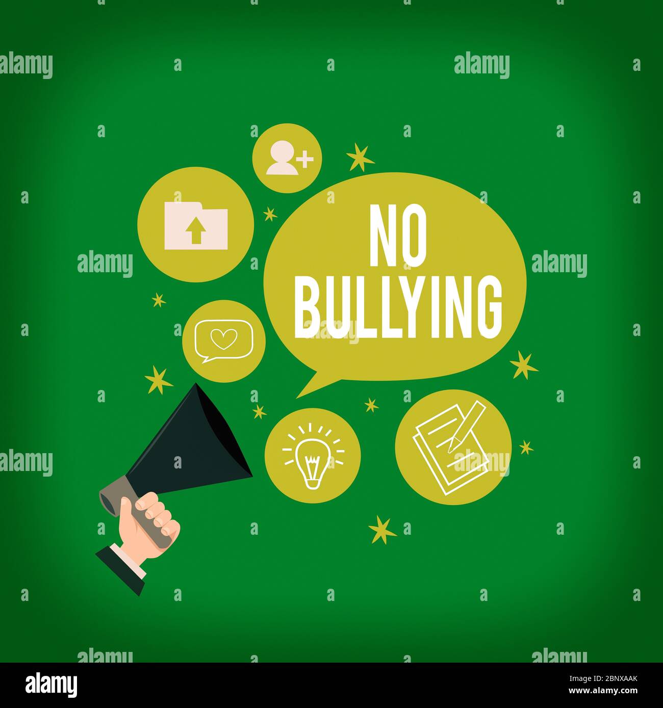 Conceptual hand writing showing No Bullying. Concept meaning stop ...